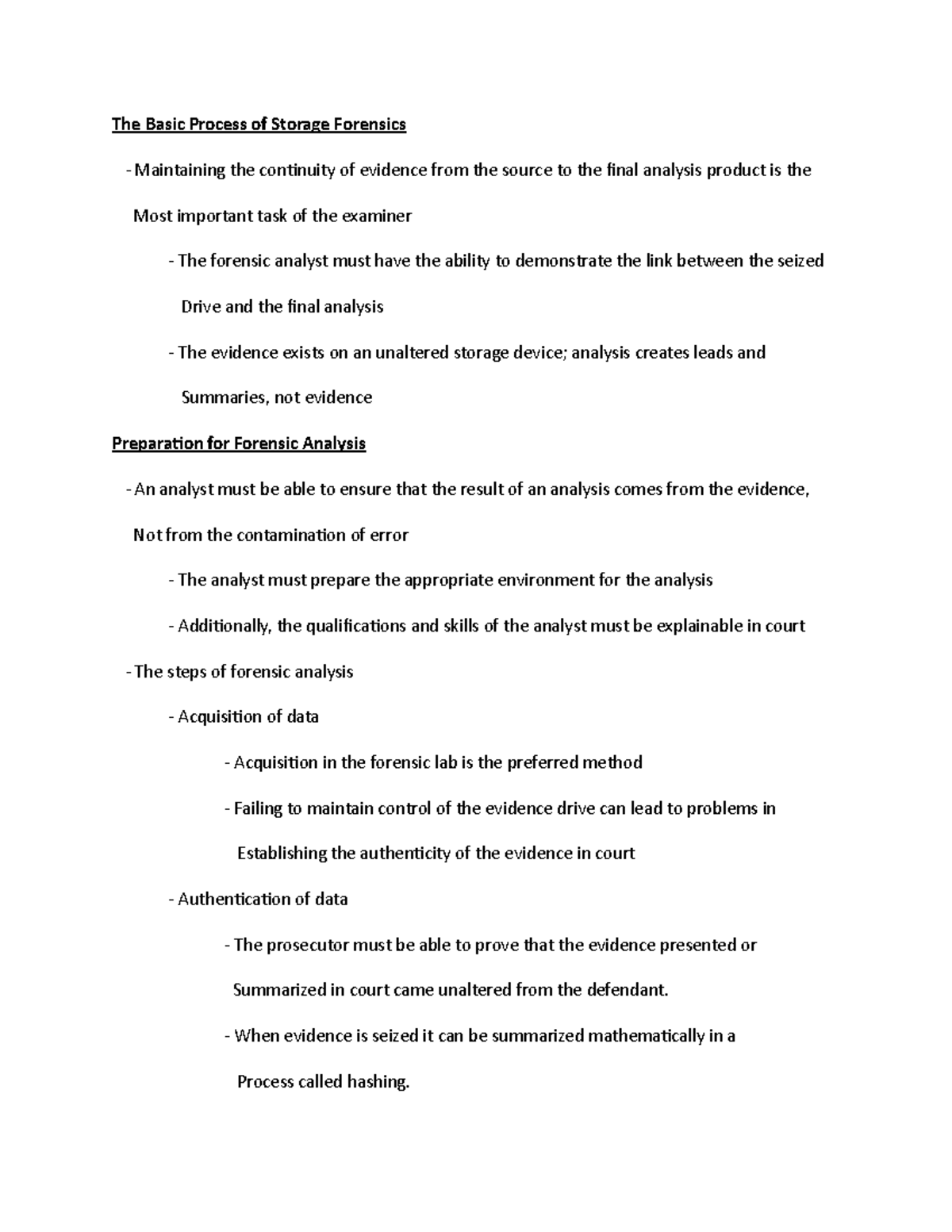 Cybercriminology - Chpt 13 - The Basic Process of Storage Forensics ...