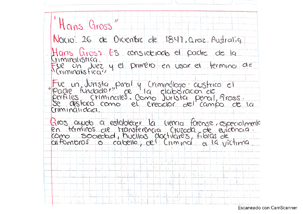 Hans Gross - repaso - Nacio: 26 de Diciembre de 1847, Graz Australia ...