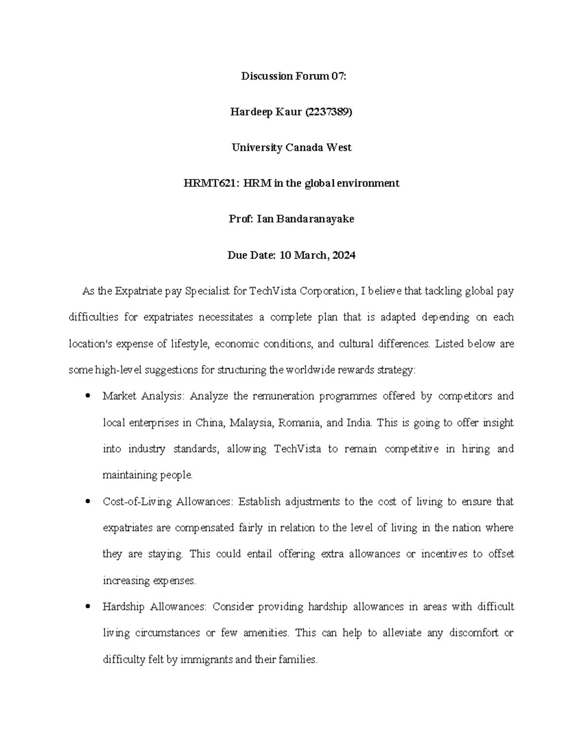 Discussion Forum 7 - read - Discussion Forum 07: Hardeep Kaur (2237389 ...