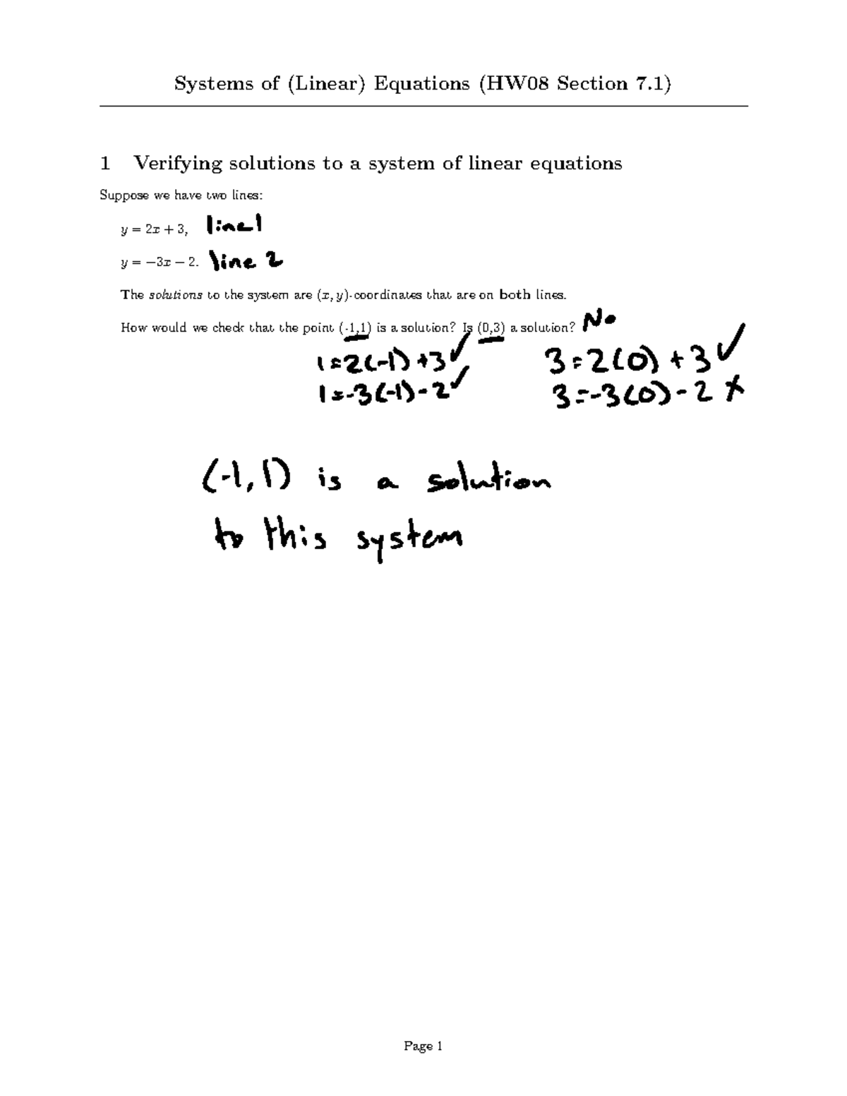 Systems of Equations - Scott Hader - Systems of (Linear) Equations ...