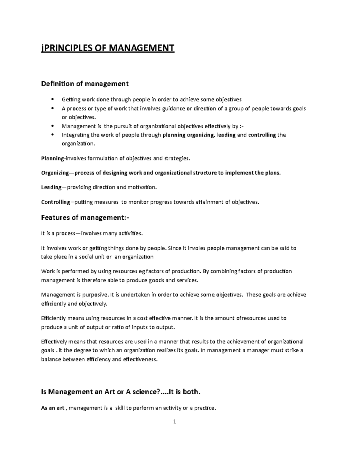Better Notes PPM JPRINCIPLES OF MANAGEMENT Definition Of Management better-notes-ppm-jprinciples-of-management-definition-of-management