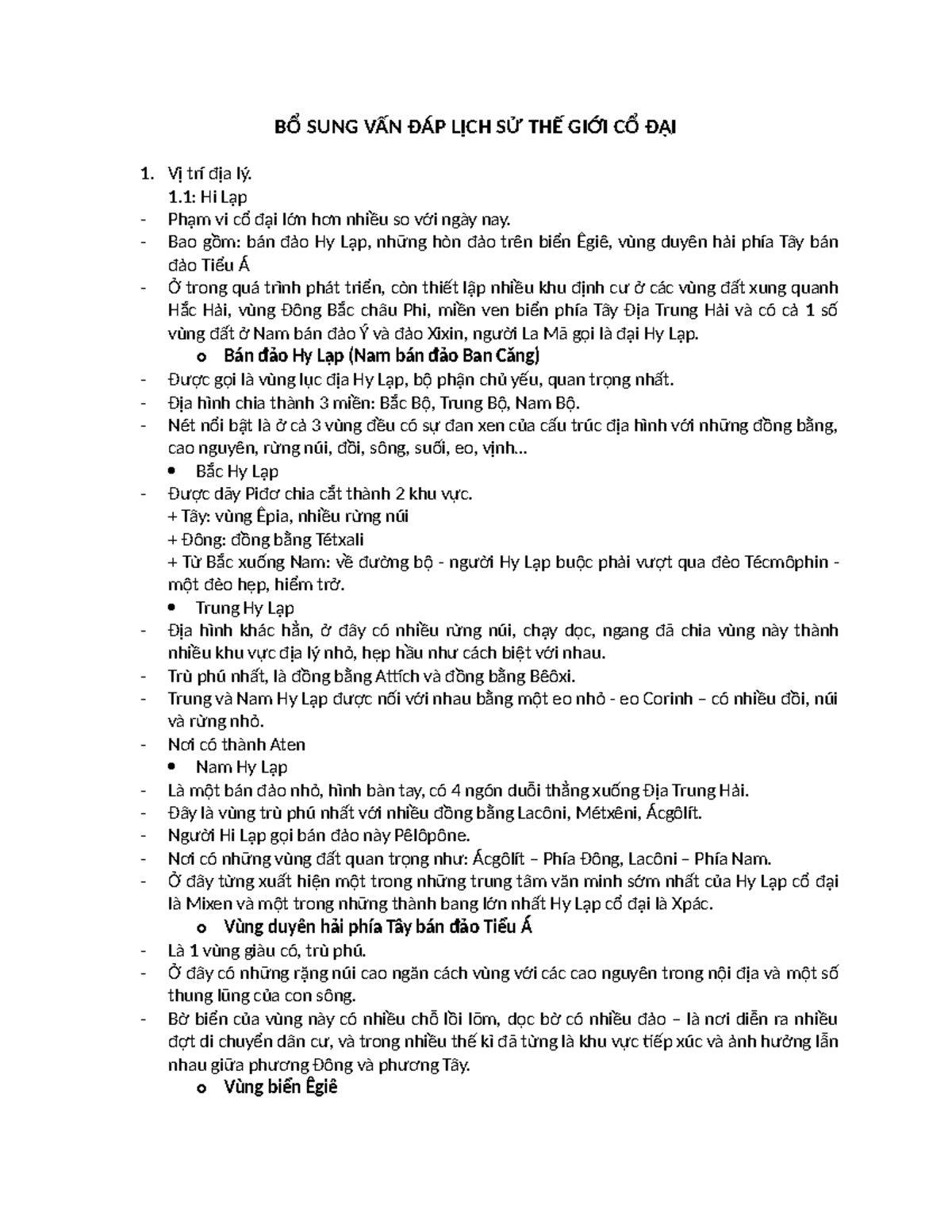 BỔ SUNG VẤN ĐÁP LỊCH SỬ THẾ GIỚI CỔ ĐẠI - BỔ SUNG VẤN ĐÁP LỊCH SỬ THẾ ...