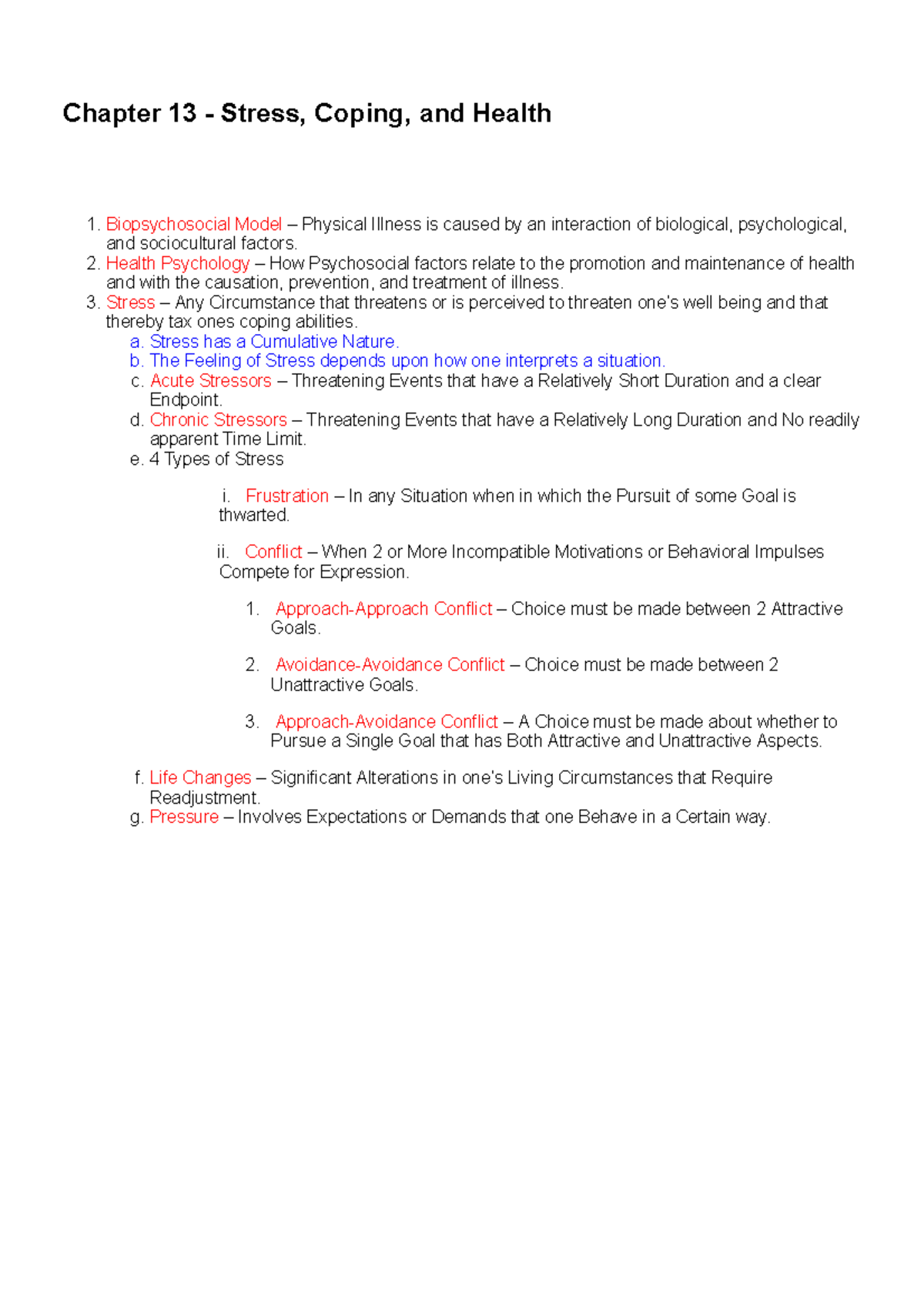 Chapter 13 - Stress, Coping, and Health - 2 Psychology – How ...