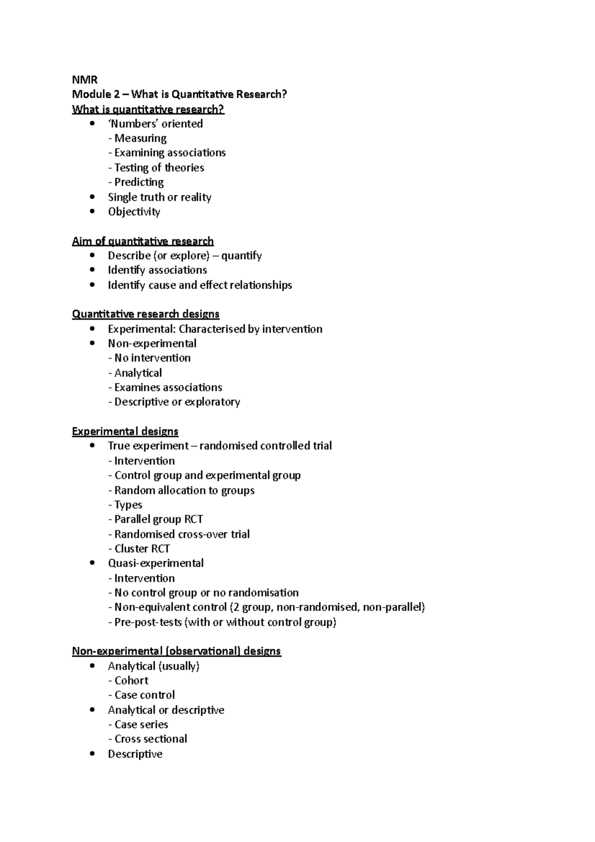 2 What is Quantitative Research - NMR Module 2 – What is Quantitative ...