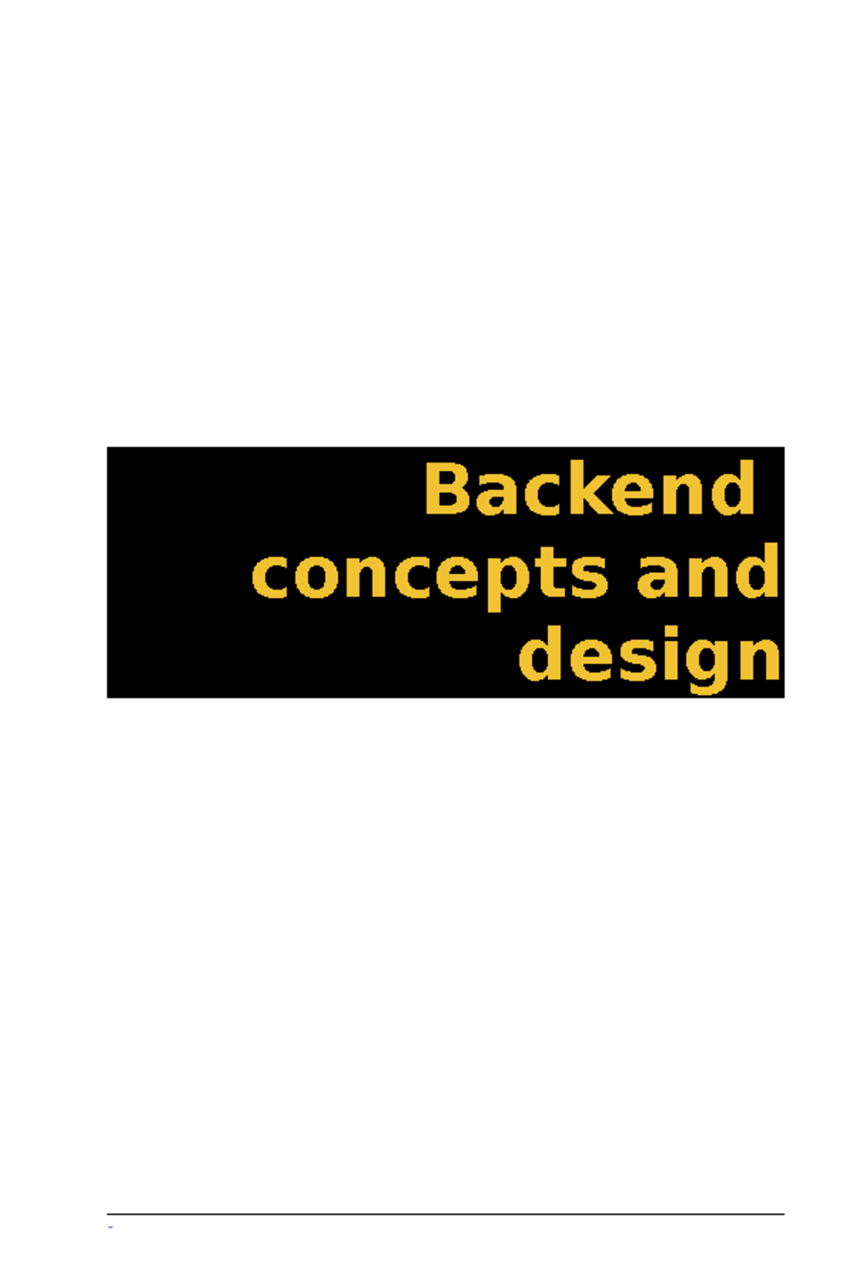 System Design Book - nothing - Backend concepts and design Contents ####### GOALS OF SYSTEM ...