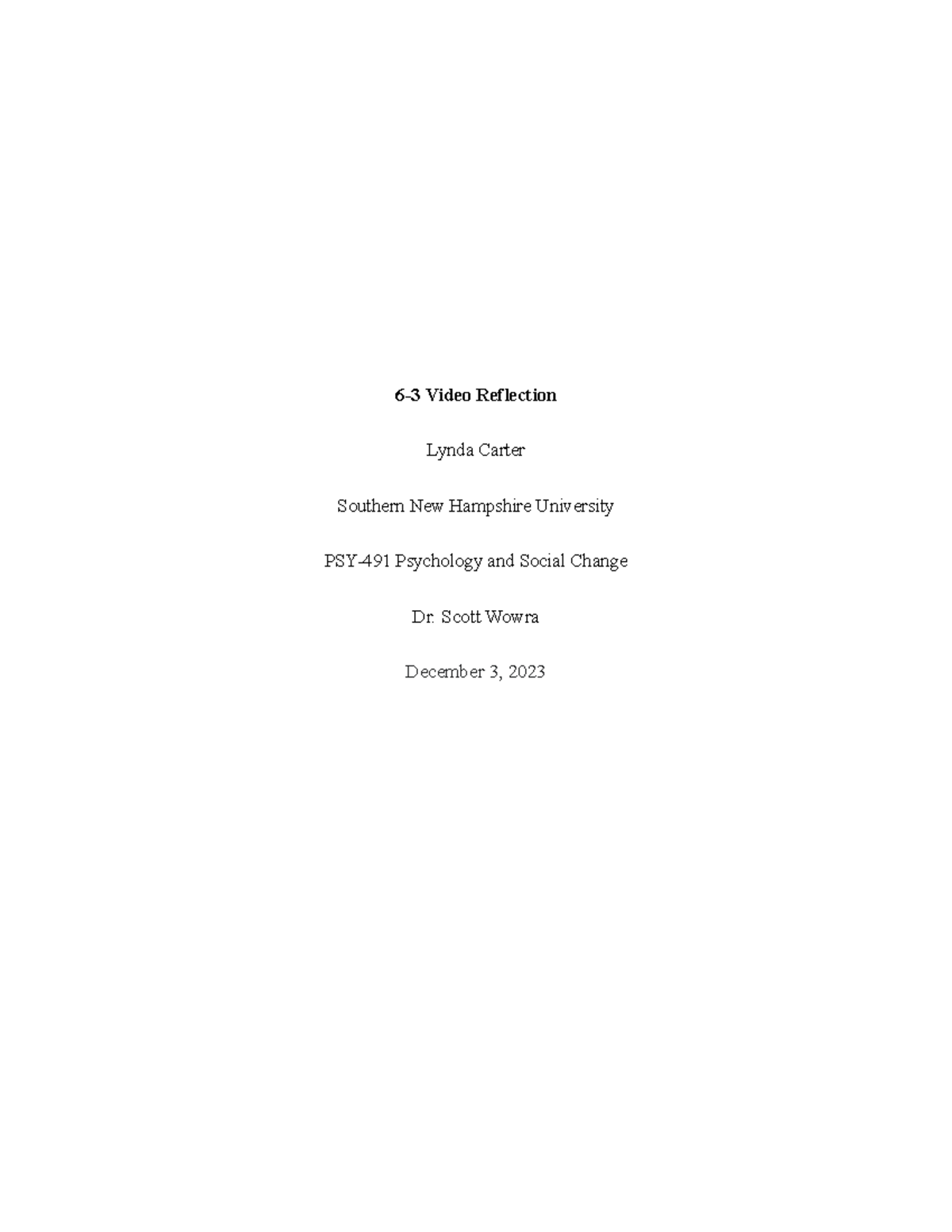 6-3 Video Reflection - 6-3 Video Reflection Lynda Carter Southern New ...