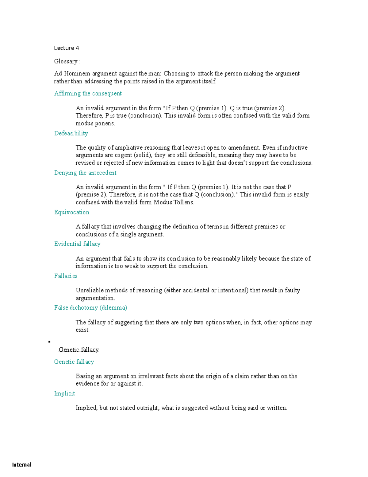 Lecture 4-6 - 210 - Concordia - Studocu