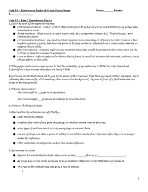 Unit 8 Forensic Blood Note Taker - Unit 8 - Forensic Blood Note Taker ...