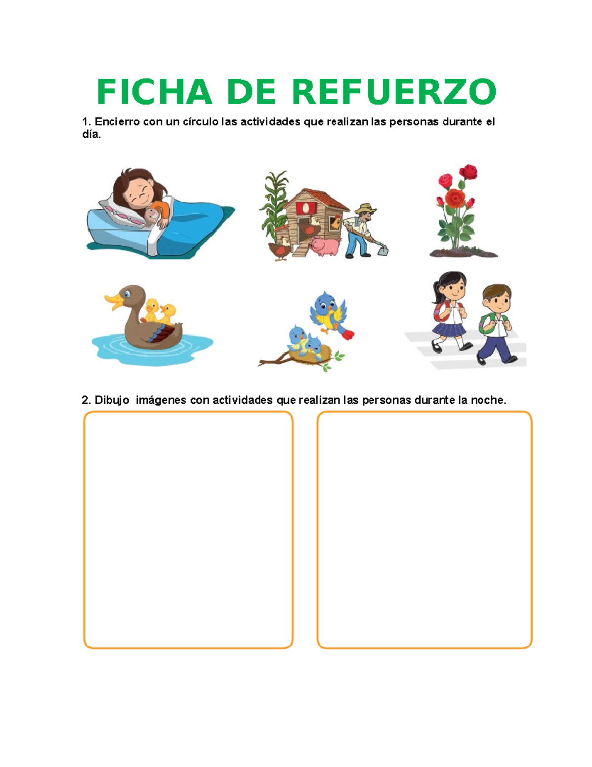 Ficha DE Refuerzo 01 Diciembre 2021 - FICHA DE REFUERZO Encierro con un ...