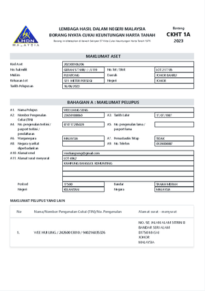No 198 (WRIT OF Summon Small Claim) - P. (A) No. 198 WRIT (O. 93, r. 3 ...