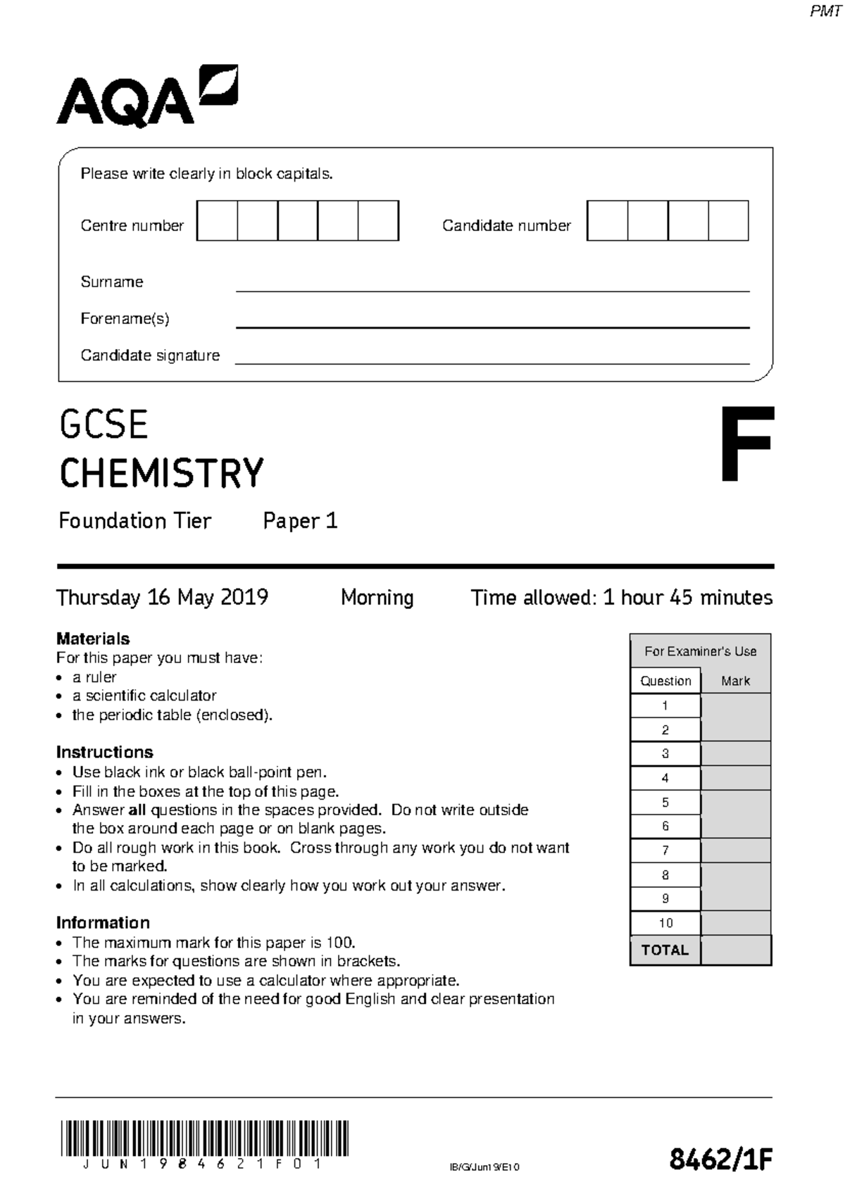 June 2019 QP - Test paper - JUN1984621F01 IB/G/Jun19/E10 8462/1F For ...