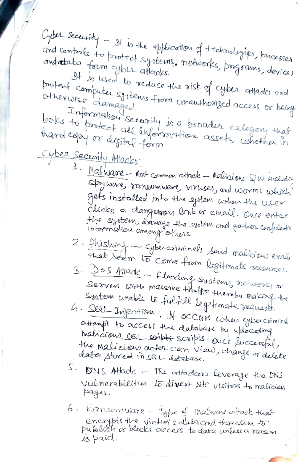 Cyber Security Notes - Cb Sccuiy- 4 o abblication ronoloyp», pncesses ...