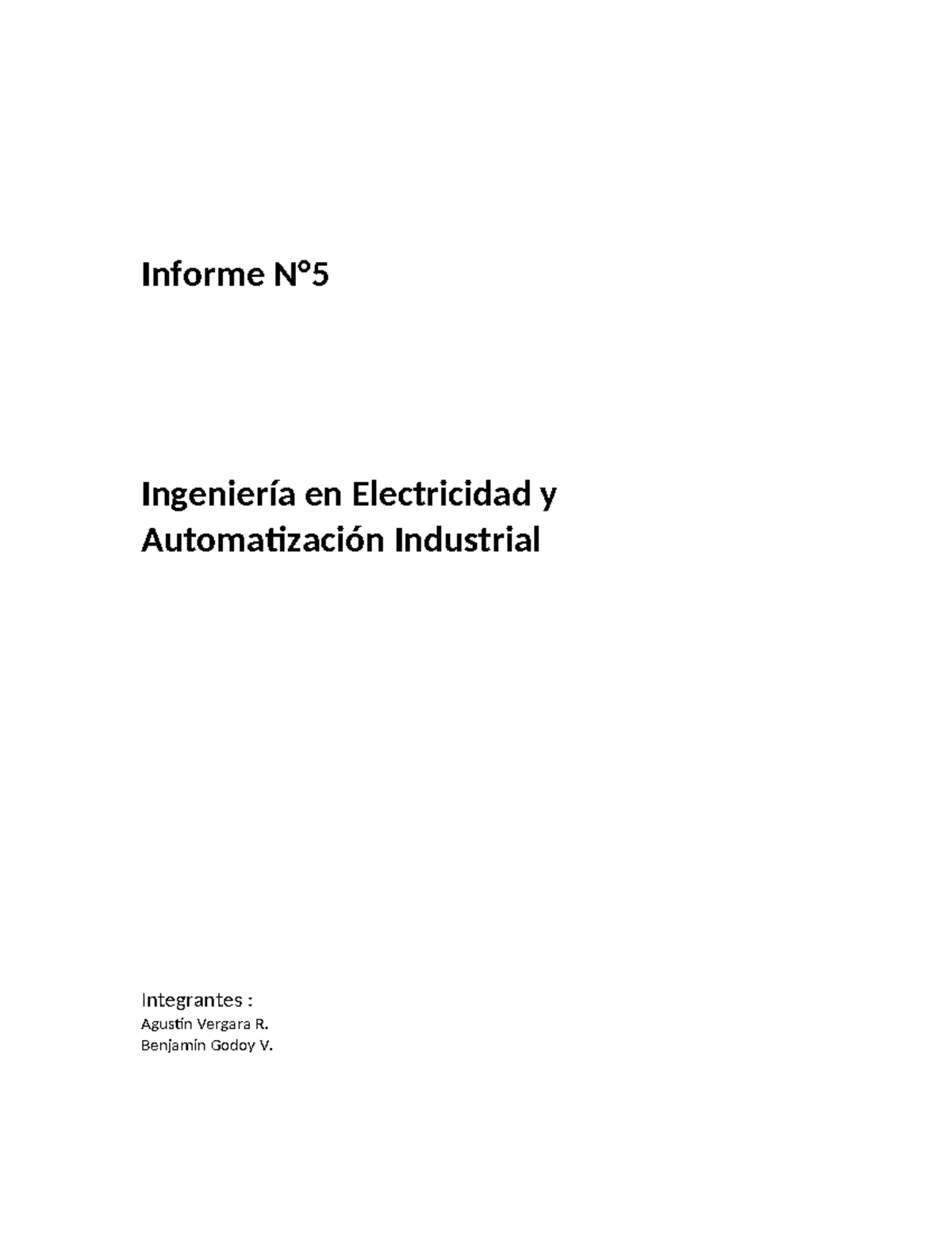 Informe IOT - Informe N° Ingeniería en Electricidad y Automatización ...