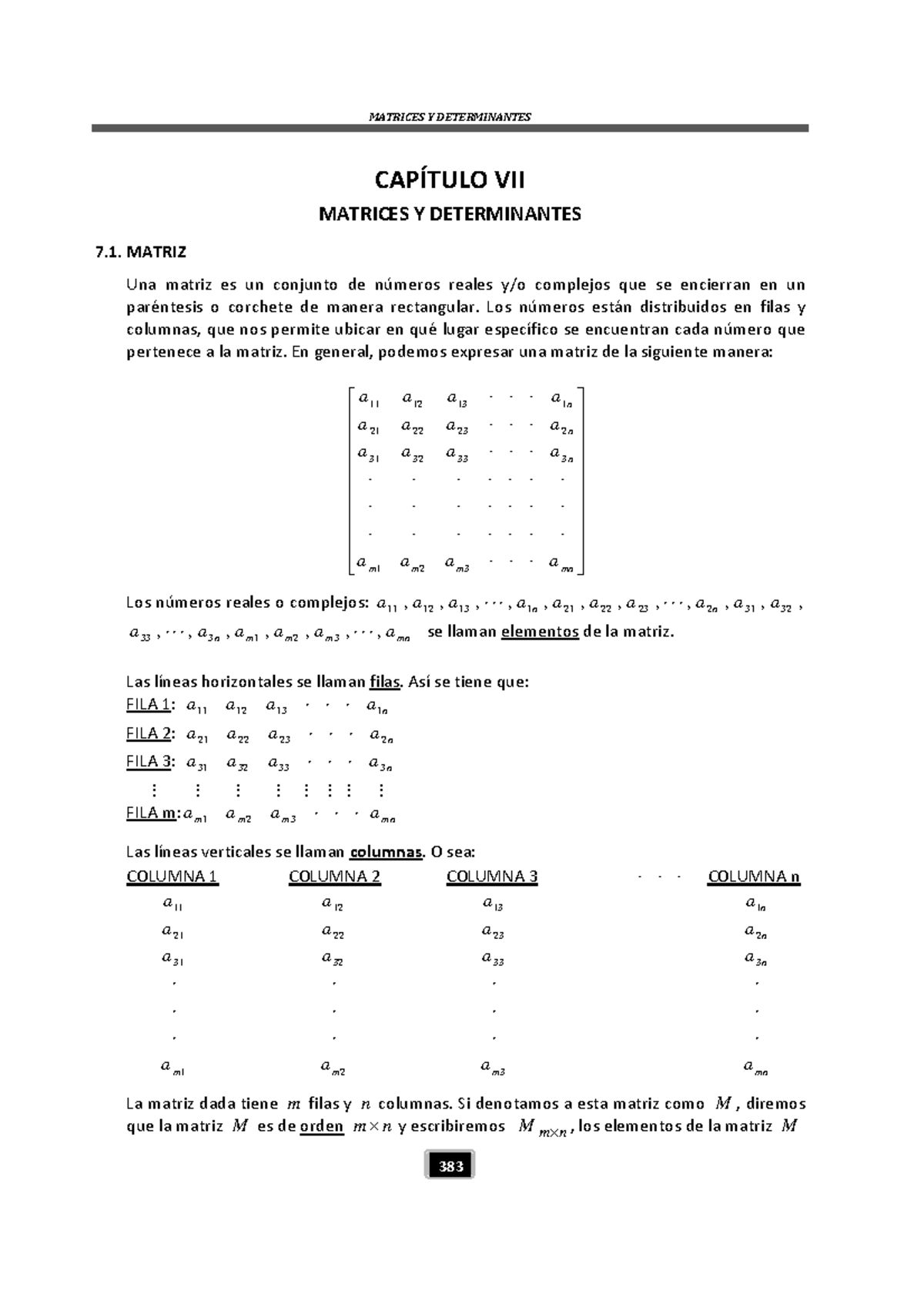 Apuntes-ejercicios completos matrices y determinantes, capítulo 7.pdf ...