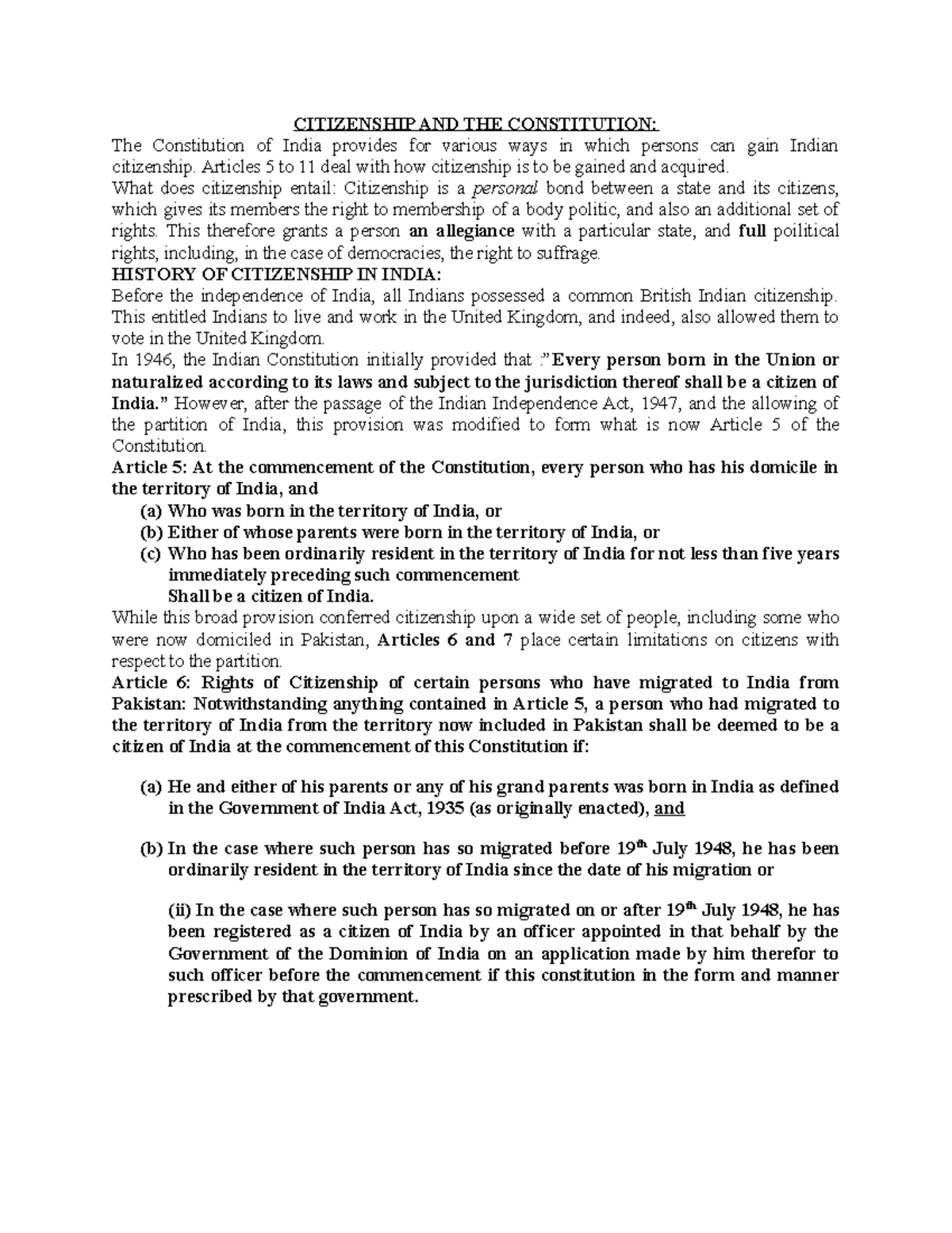 2. Citizenship AND THE Constitution - CITIZENSHIP AND THE CONSTITUTION ...