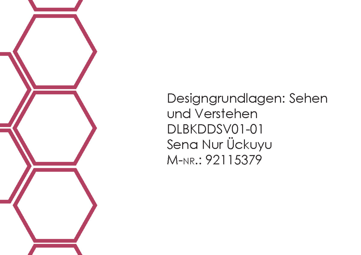 Designgrundlage sehen und verstehen Porfolio Aufgabe 2 ...