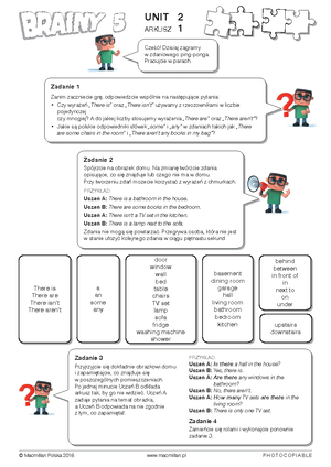 Brainy kl 4 Worksheets Unit 3 Grammar summary - PHOTOCOPIABLE UNIT 3 ...