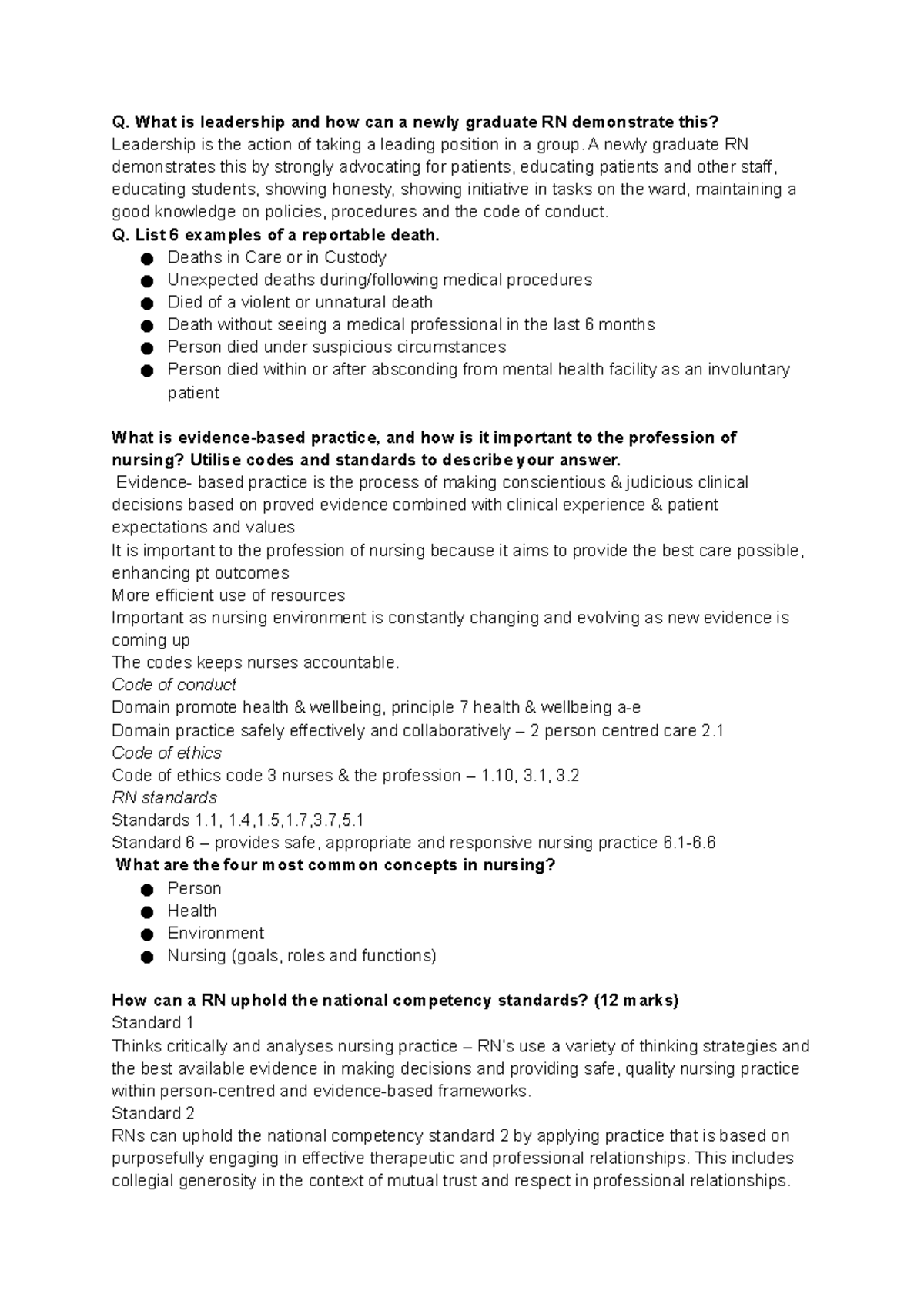 Transition to Prac Discussion Board Questions - Q. What is leadership ...