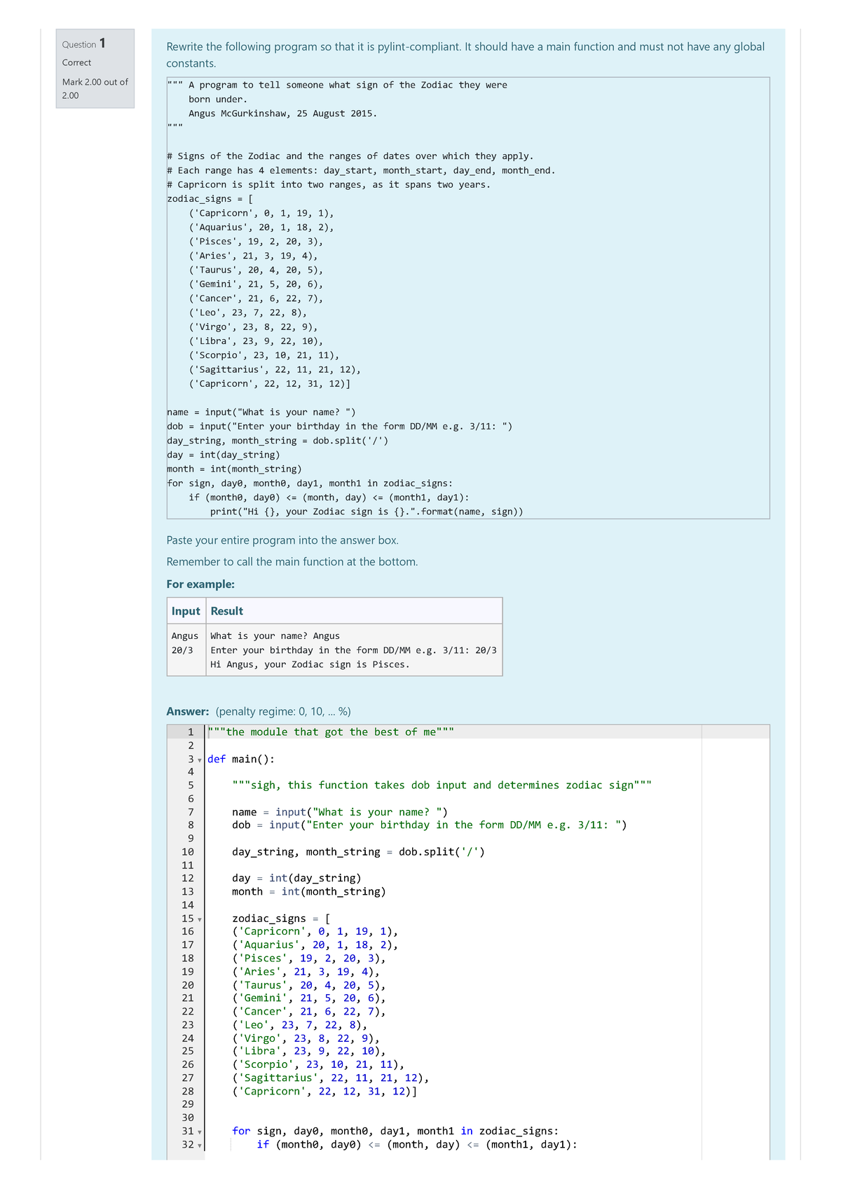 Lab 7 weekly quiz ans - CITS2401 - UWA - Studocu