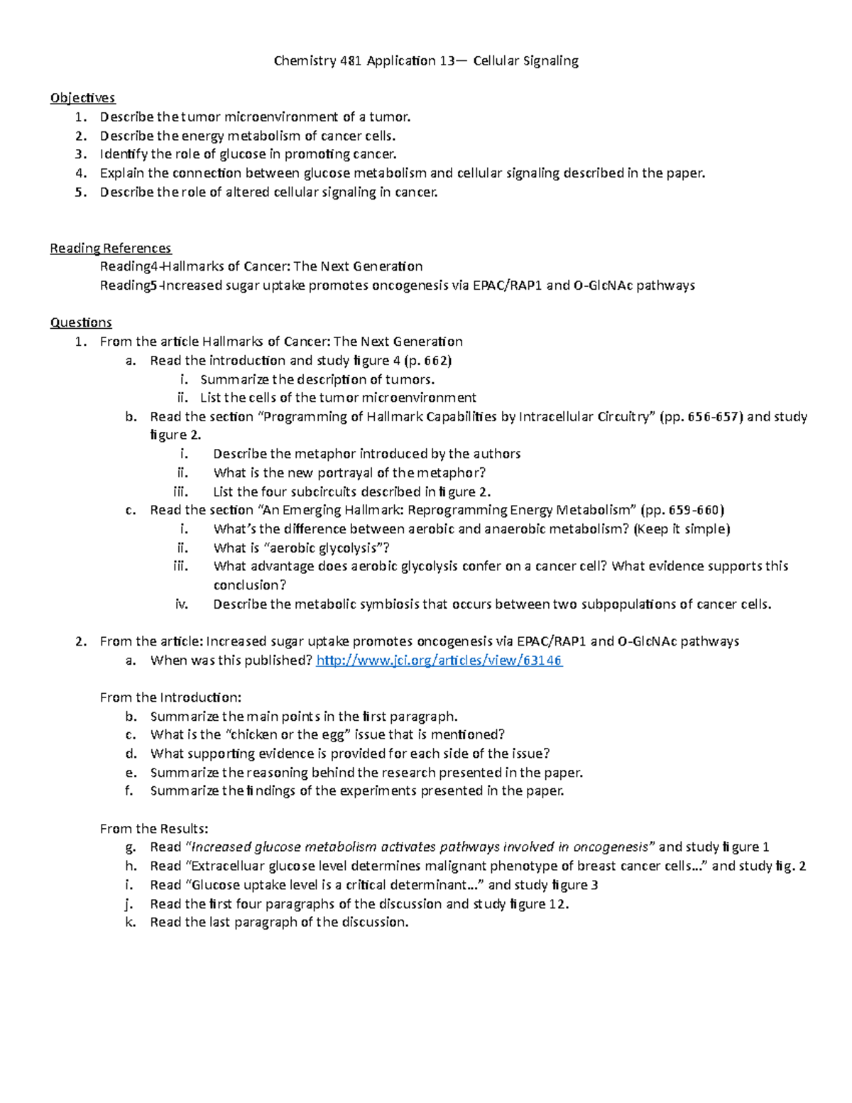 13-Study Guide-Application-Cellular Signaling - Chemistry 481 ...