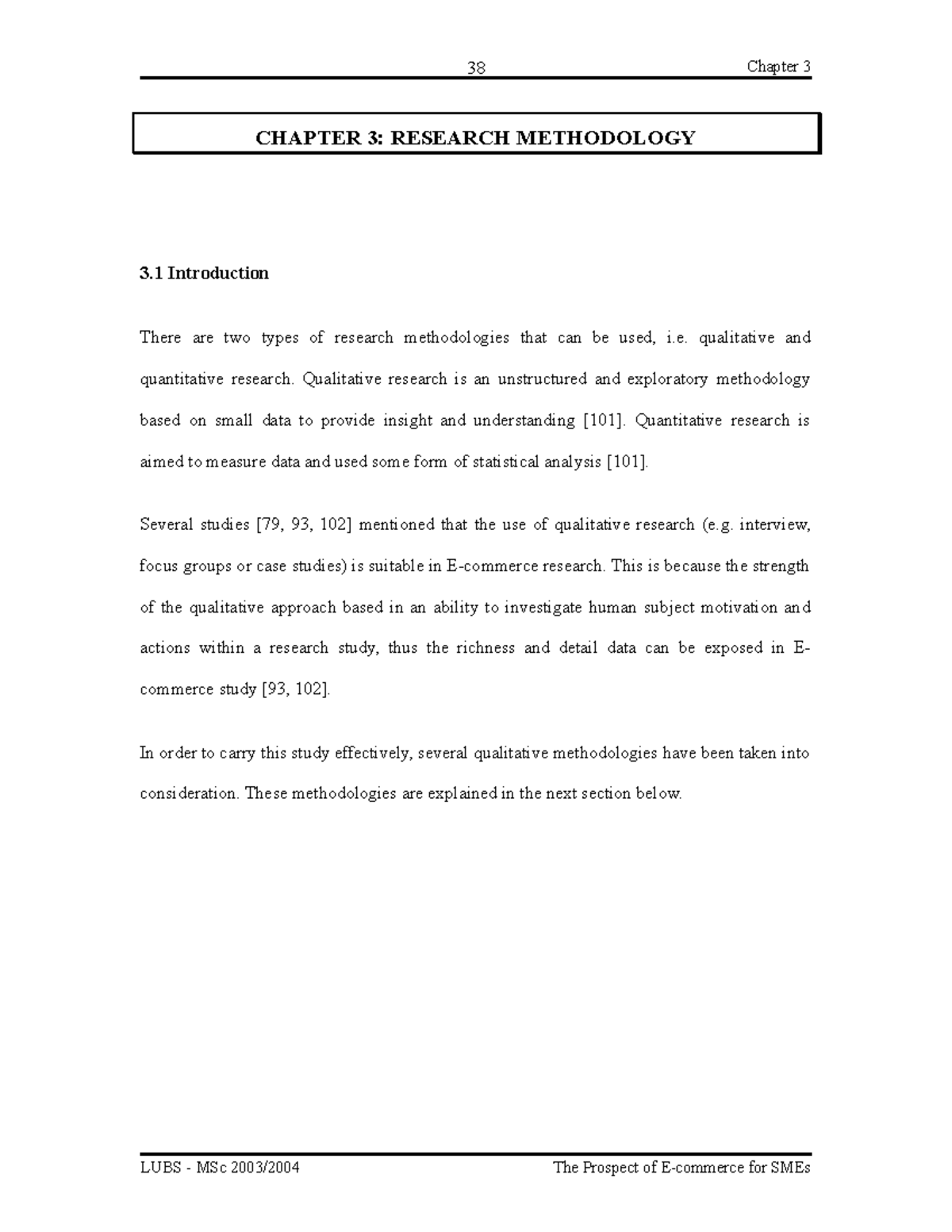 Chapter 3 Final - CHAPTER 3: RESEARCH METHODOLOGY 3 Introduction There ...