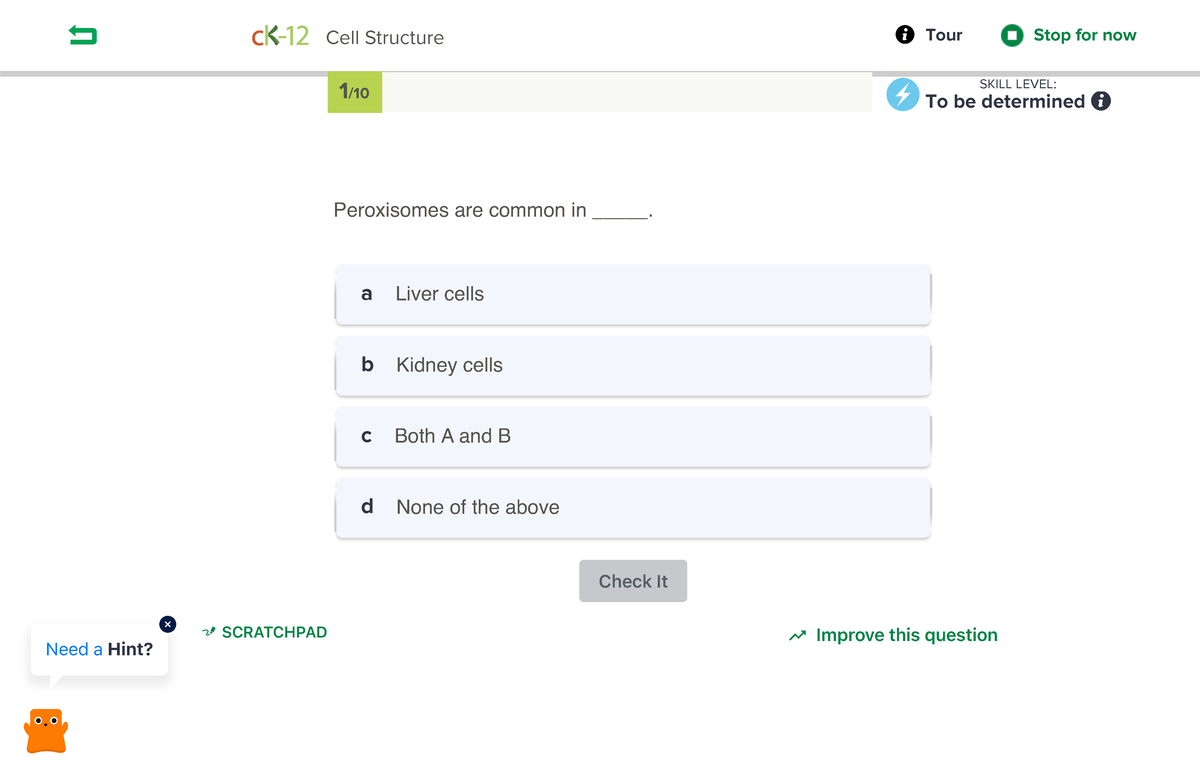 CK-12 Foundation Integrations - Cell Structure Tour Stop for now SKILL ...