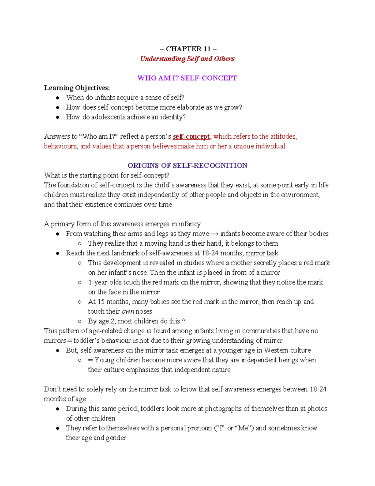 Chapter 11 - Summary Child Development - ~ CHAPTER 11 ~ Understanding ...