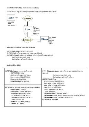 Atividade A2 Banco de Dados - Usuário WALLEX DE FRANCA GOMES BASTOS ...