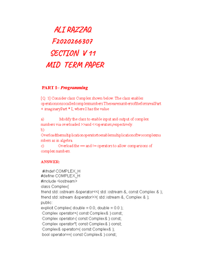 Chap2solutions - SOLUTIONS MANUAL FOR SPREADSHEET MODELING AND DECISION ANALYSIS A PRACTICAL ...