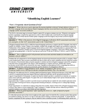 Assessing English Learners - Newsletter For Families of Els. ELP and ...