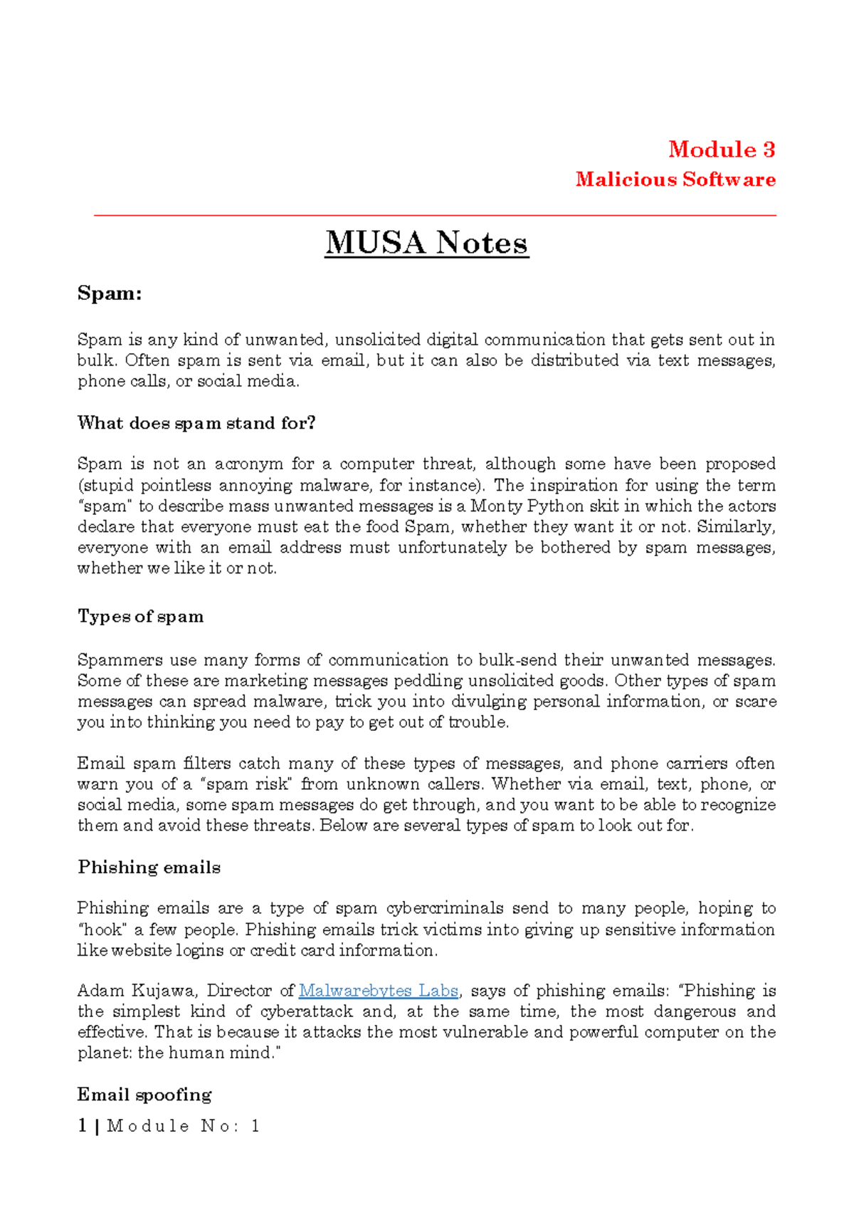 Module 3 - Computer network and security notes for final exam - Module ...
