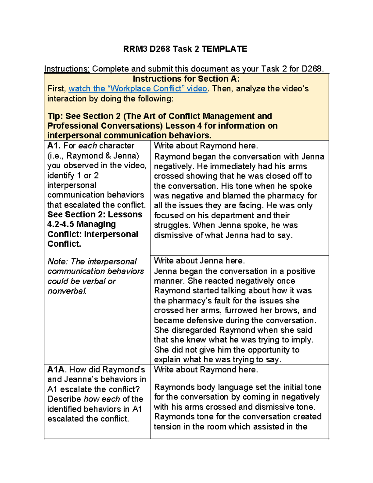RRM3 D268 Task 2 Task 2 Template - RRM3 D268 Task 2 TEMPLATE ...