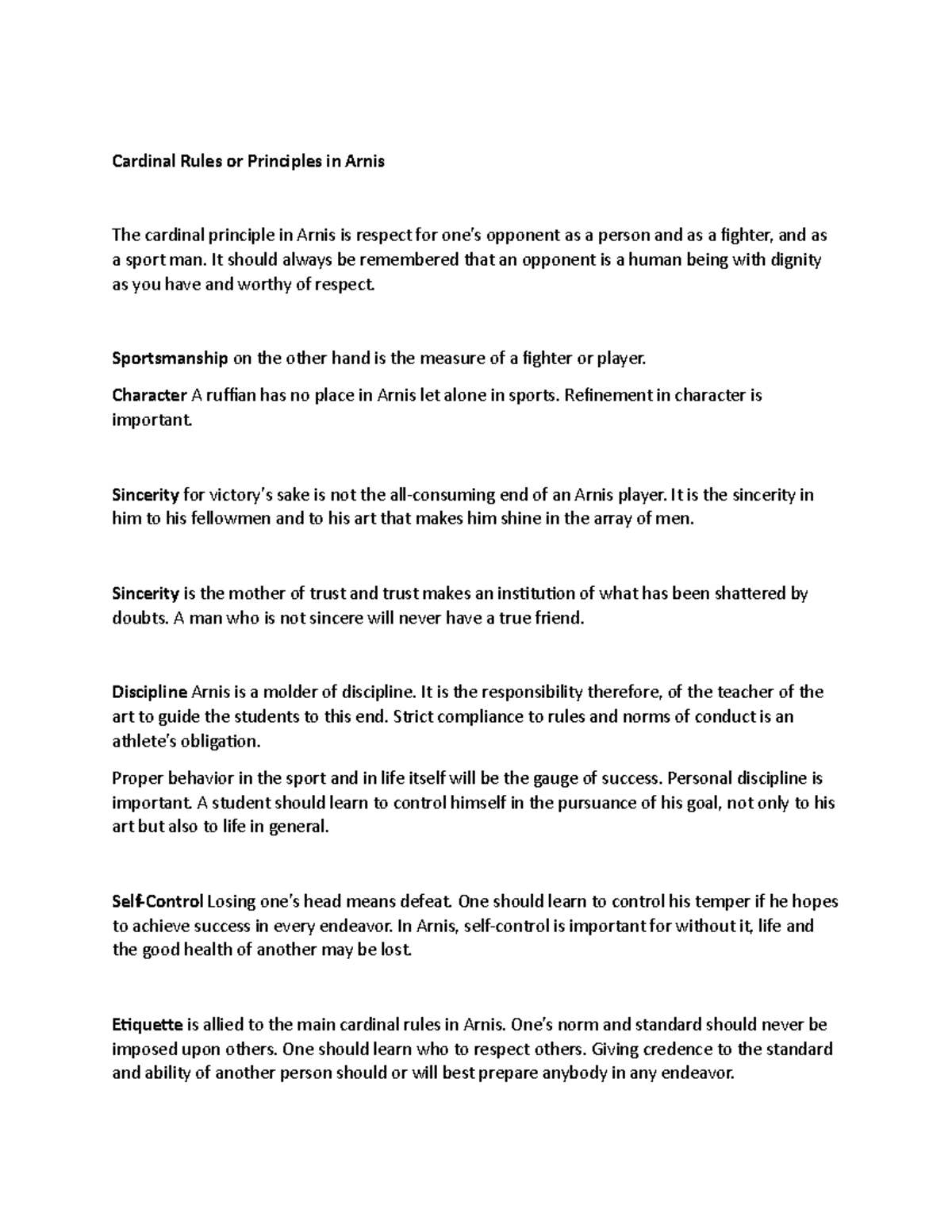 Inbound 6899669112208778096 - Cardinal Rules or Principles in Arnis The ...