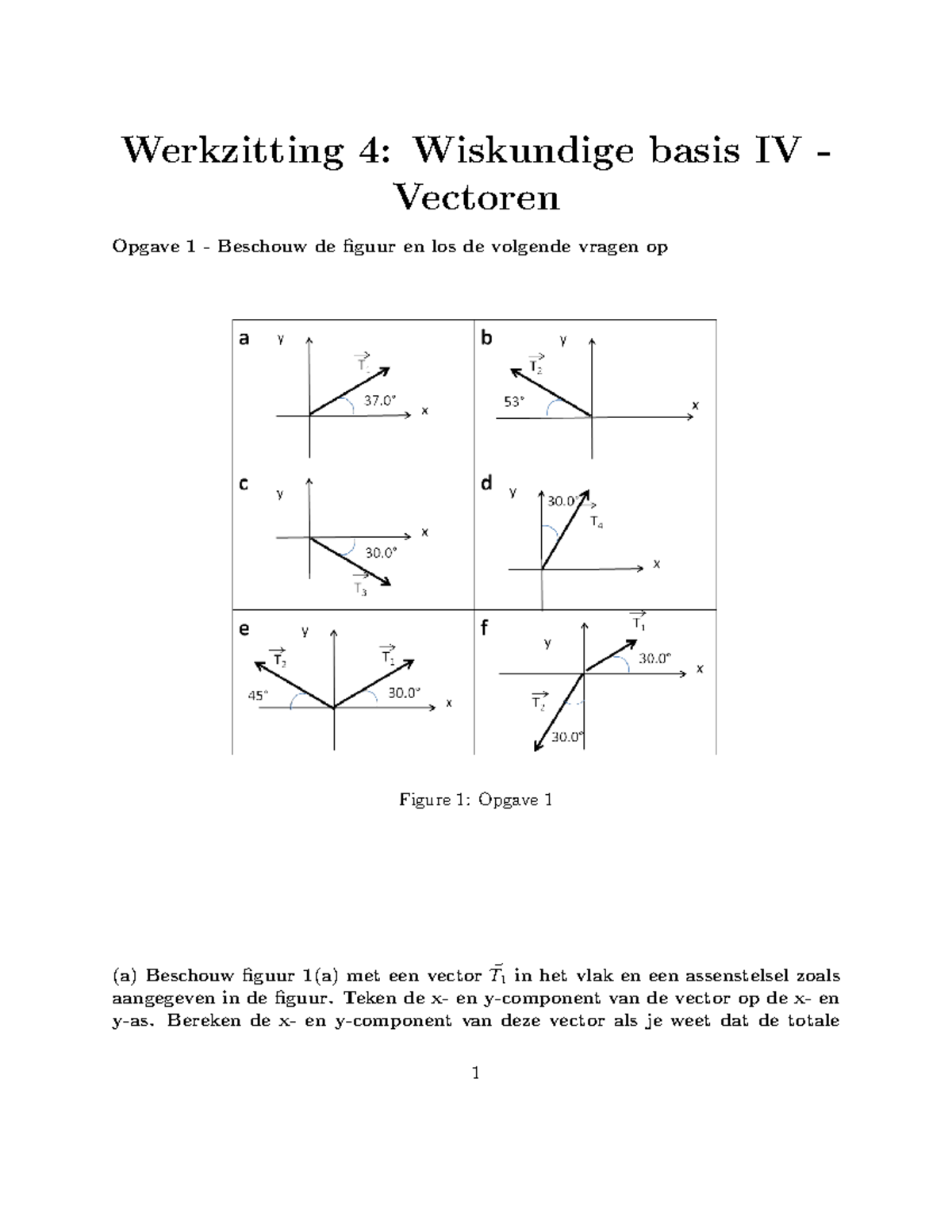 WZ04+opl - Oefenreeks - Werkzitting 4: Wiskundige basis IV - Vectoren ...