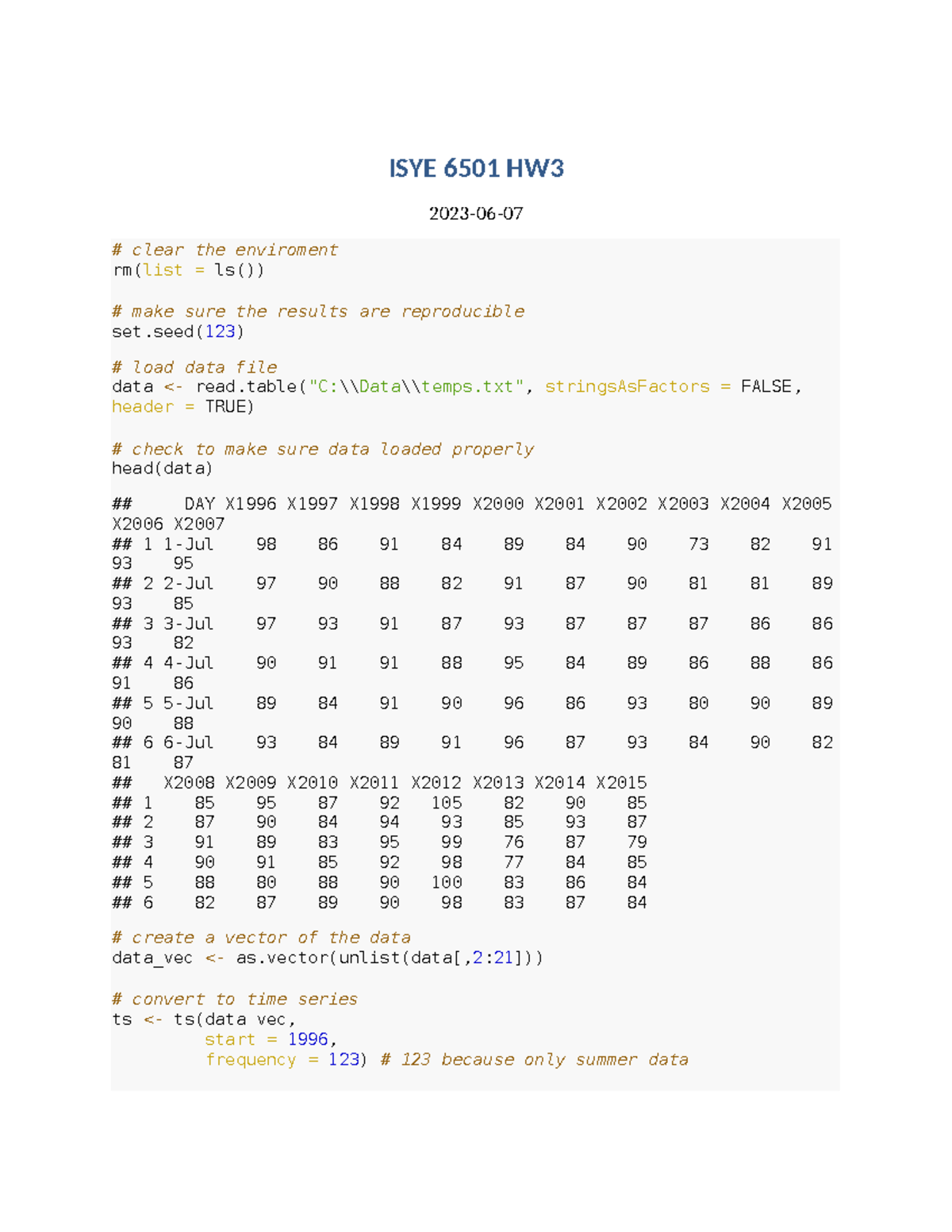 Question-7 - ISYE 6501 2023 summer homework 7 questions - ISYE 6501 HW ...