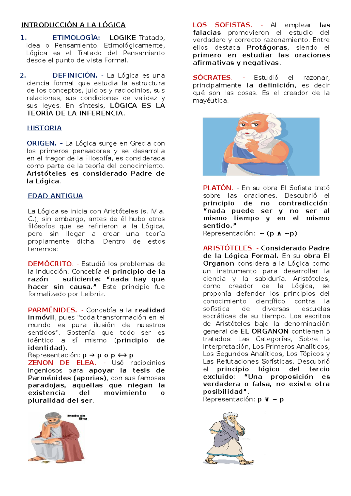 Folleto 1- Introducción A LA Lógica - INTRODUCCIÓN A LA LÓGICA ...