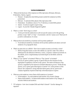 Microbiology - Lecture Assignment 4 - Lecture Assignment- Chemicals – not everything works ...