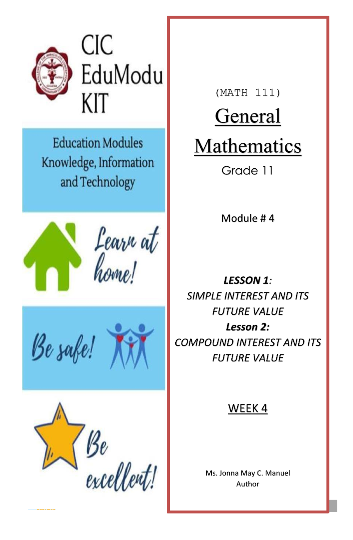M4-MATH-111 - Module 4 - SENIOR HIGH SCHOOL DEPARTMENT Socially ...