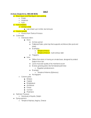 Art History Exam Responses - ART 122 Art History: Ancient to Medieval ...