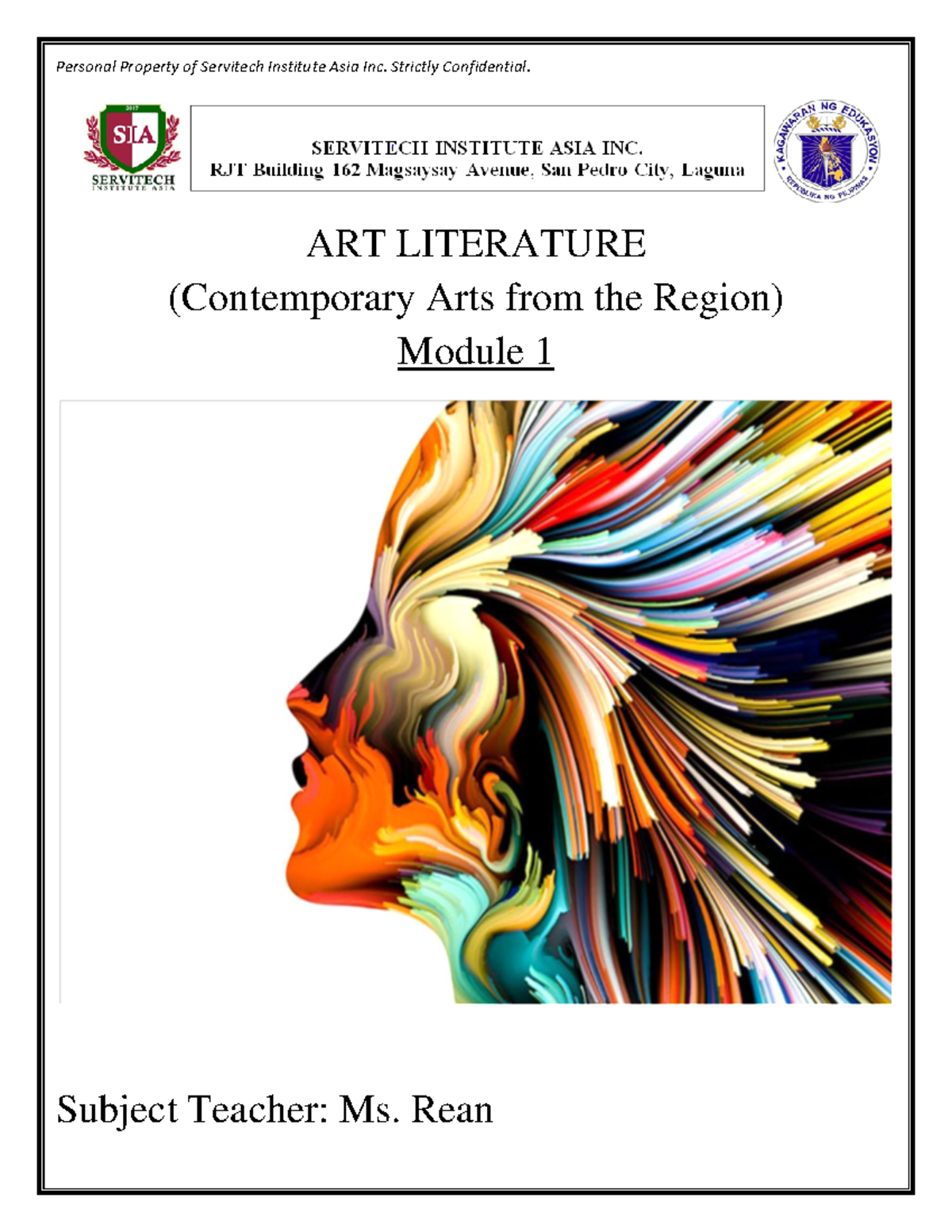 Art Lit-Module-1 - artlit module 1 - ART LITERATURE (Contemporary Arts ...