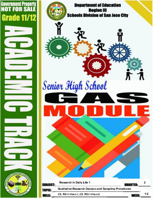 WEEK 5 Practical Research 1 Module 5 - PRACTICAL RESEARCH 1 Quarter 1 ...