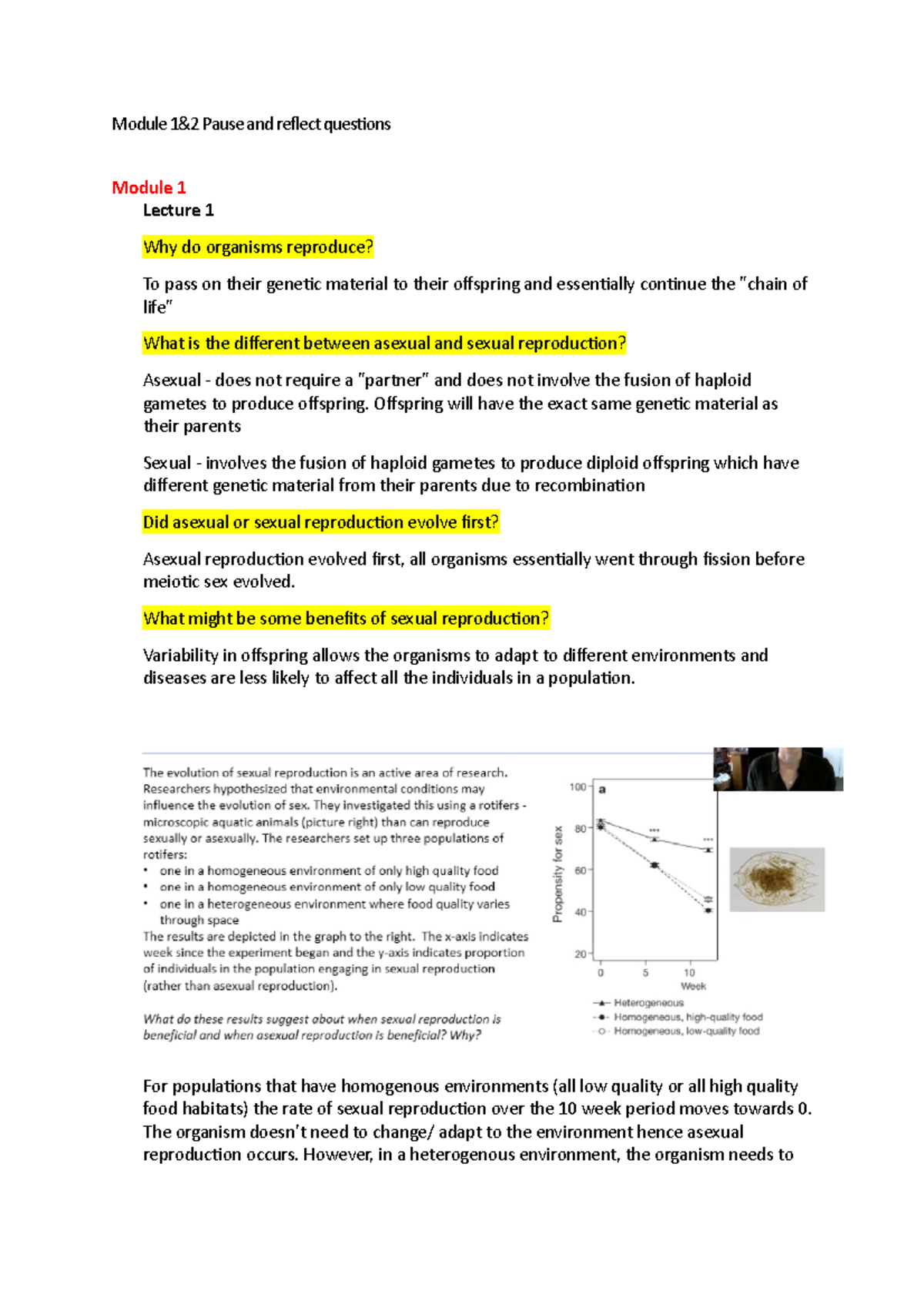 Module 1 & 2 pause and reflect qs - Module 1&2 Pause and reflect ...