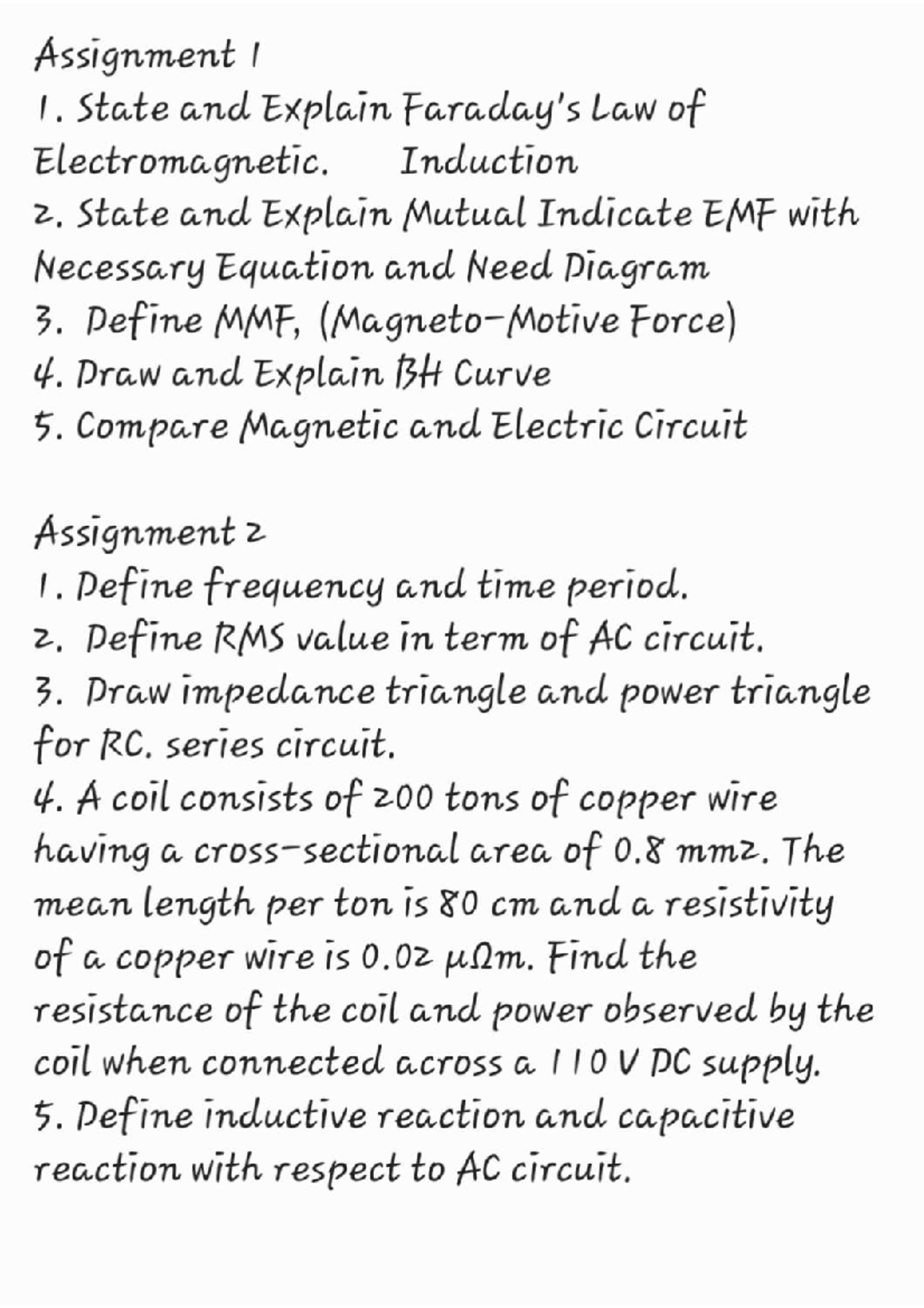 BEE assignment 1&2 - Usbd - Assignment 1. State and Explain Law of ...