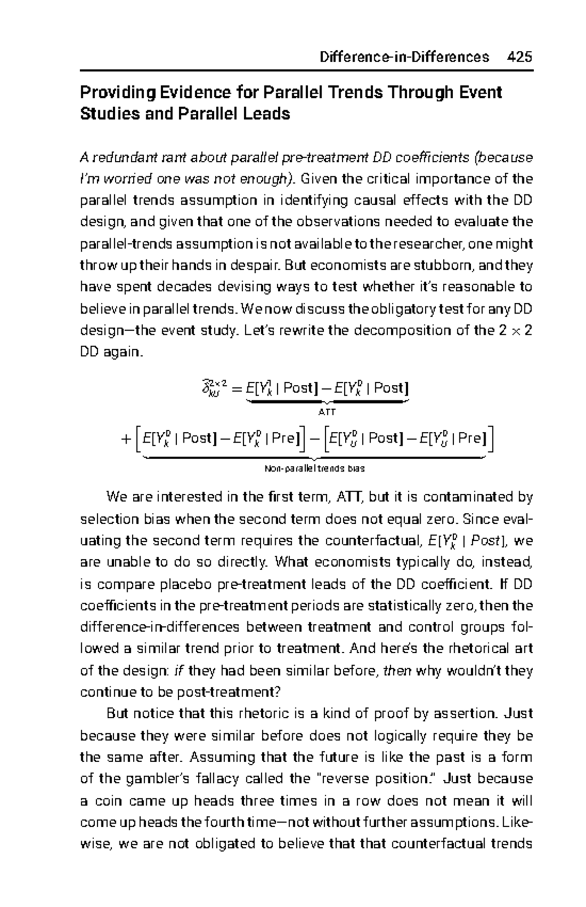 Difference-in-difference approach - Providing Evidence for Parallel ...