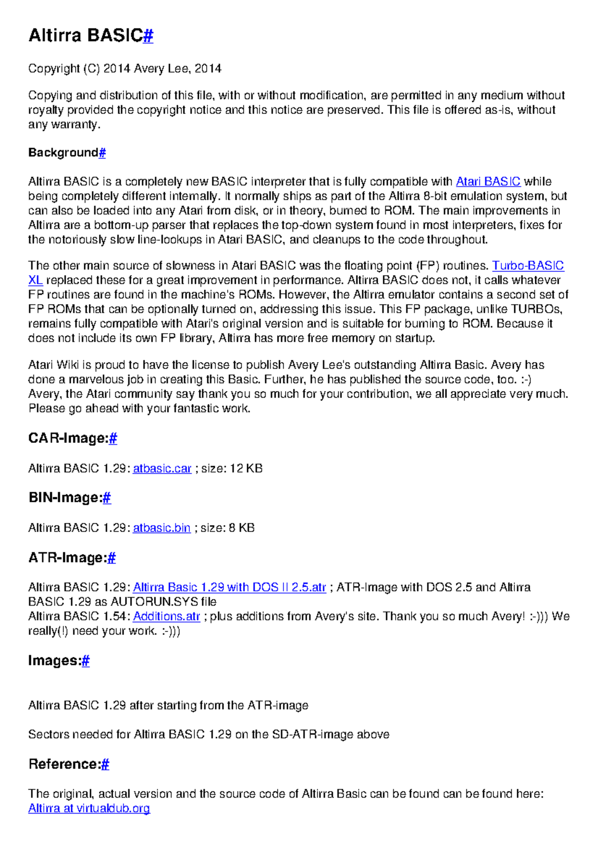 Altirra Basic - Computer Programming - Altirra BASIC# Copyright (C ...