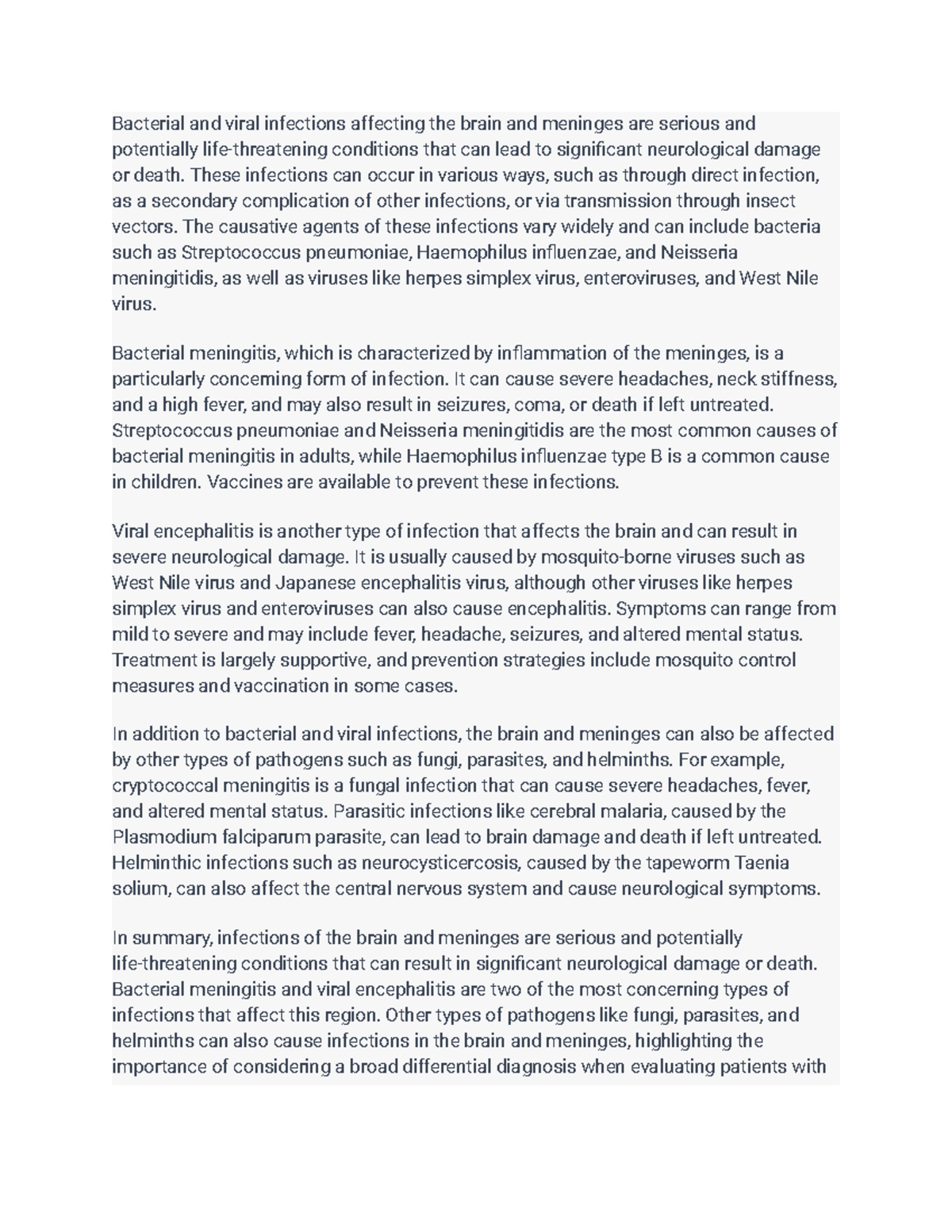 Chp 19 Bacterial and Viral Diseases of the Brain and Meninges (See Chp ...