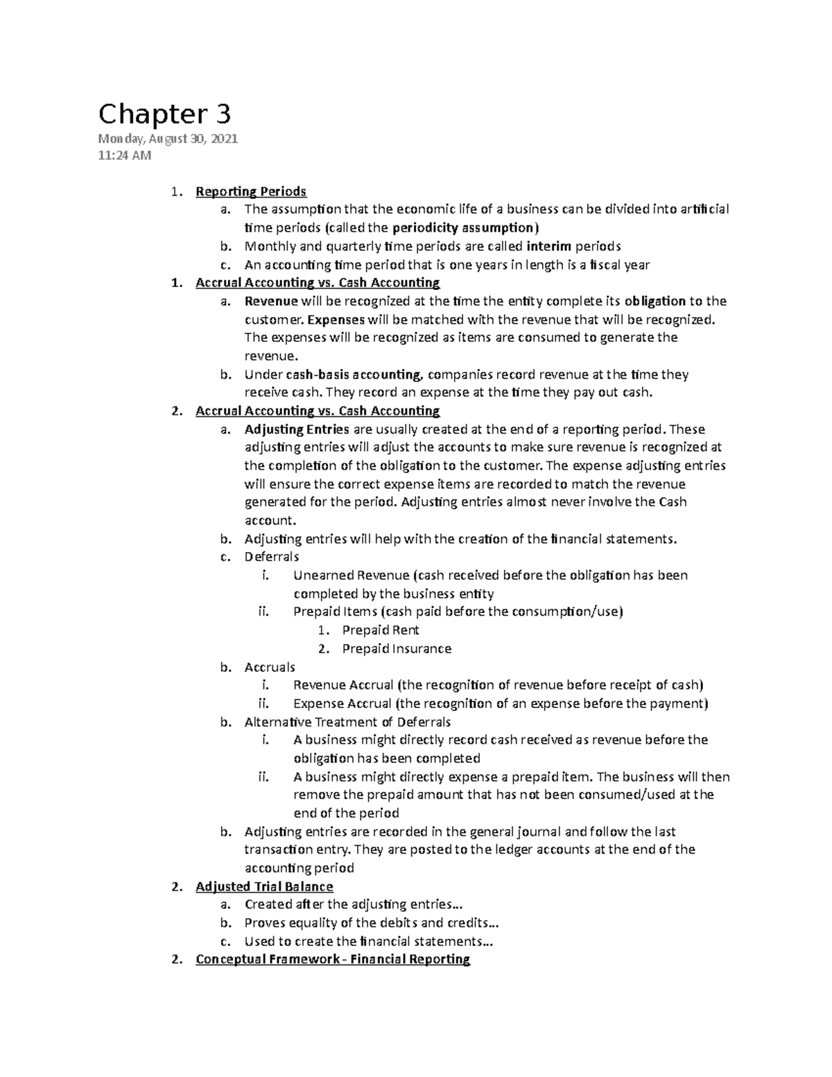 Chapter 3 - Lecture notes 3 - Chapter 3 Monday, August 30, 2021 11:24 ...