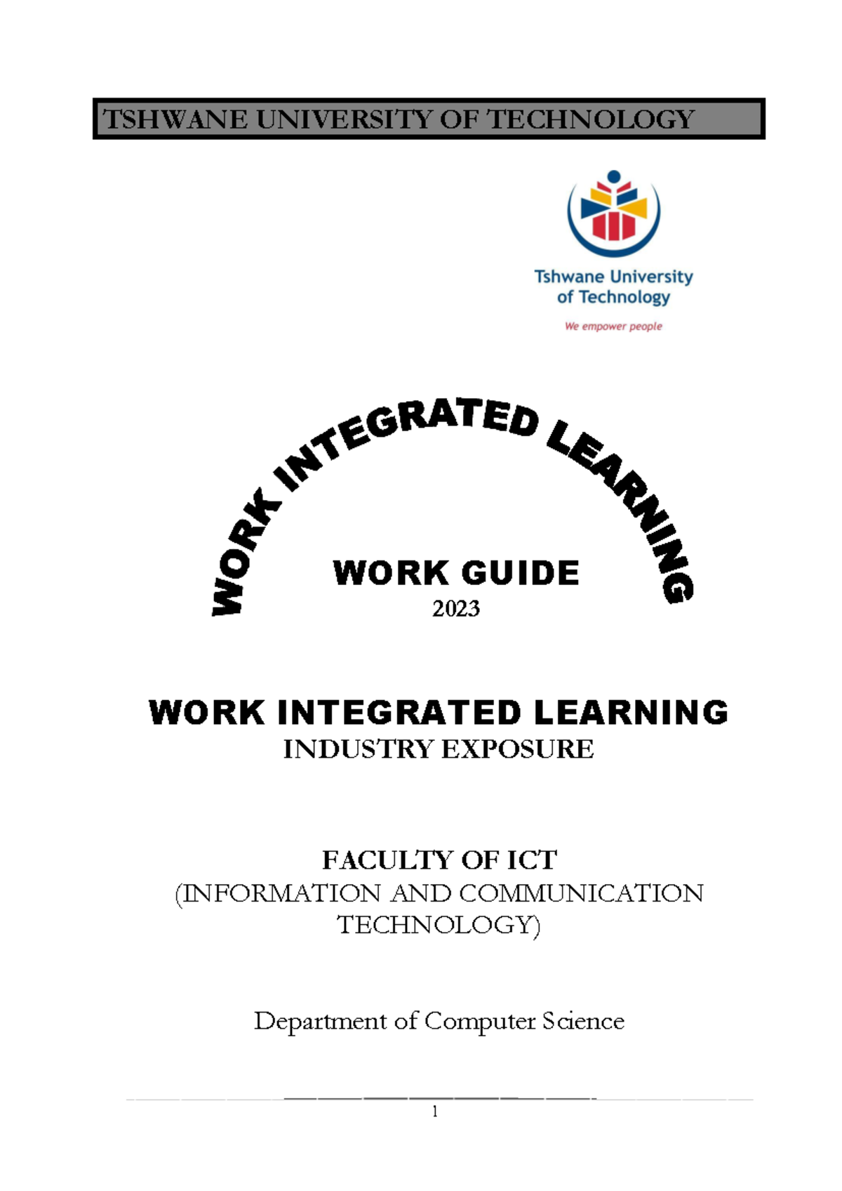 WIL Workbook Computer Science 2023 - WORK GUIDE 2023 WORK INTEGRATED ...