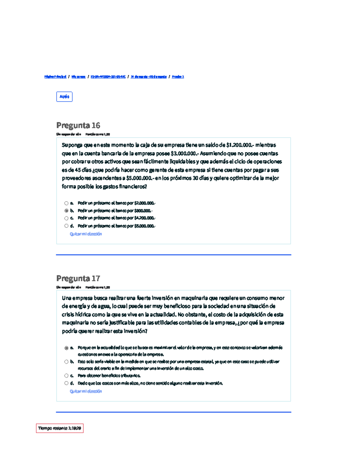 Prueba 1 (página 4 de 4) analisis financiero - Página Principal / Mis cursos / - Studocu