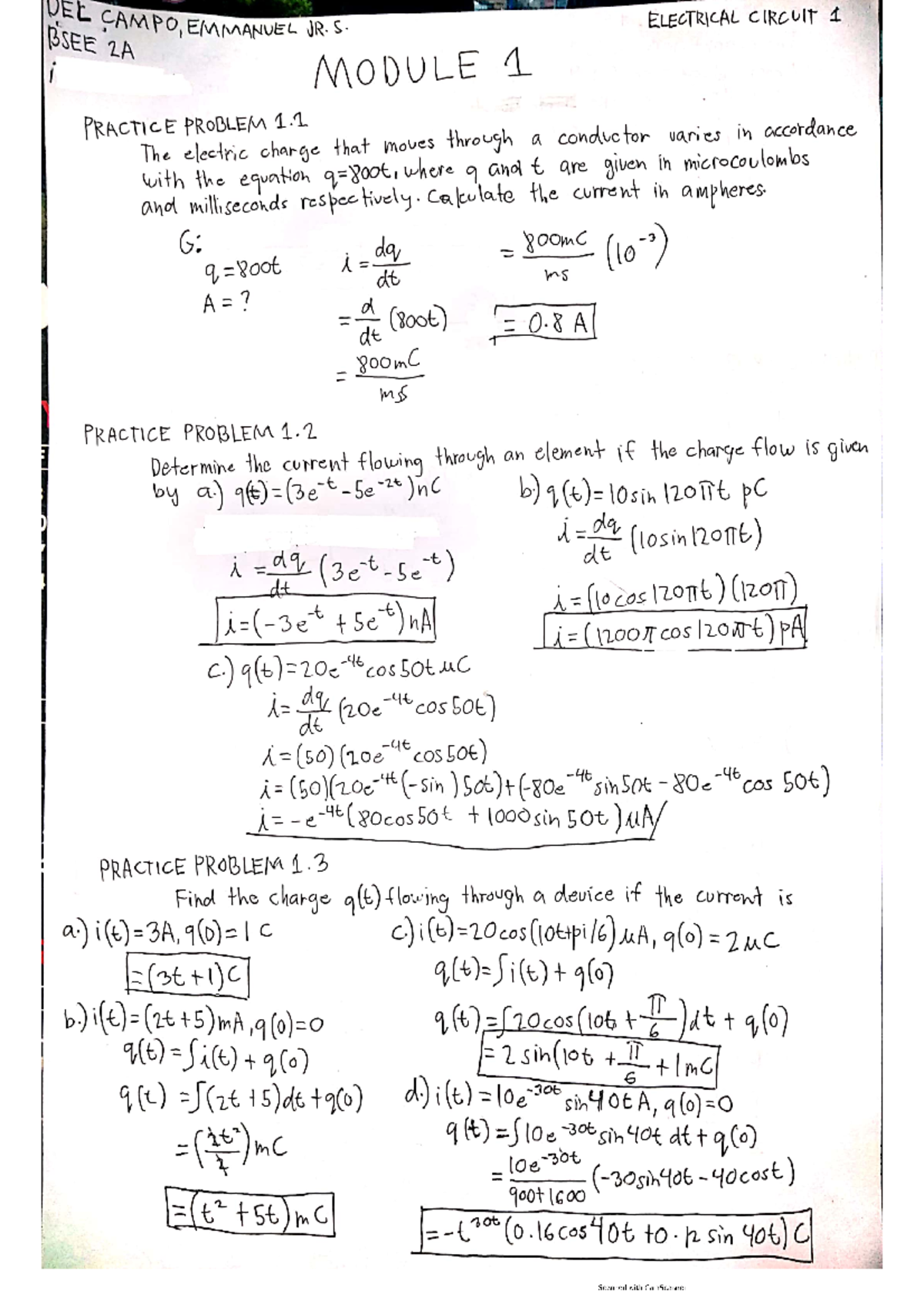 Module No. 1 - ELECTRICAL CIRCUIT 1 - Electrical Engineering - NVSU ...